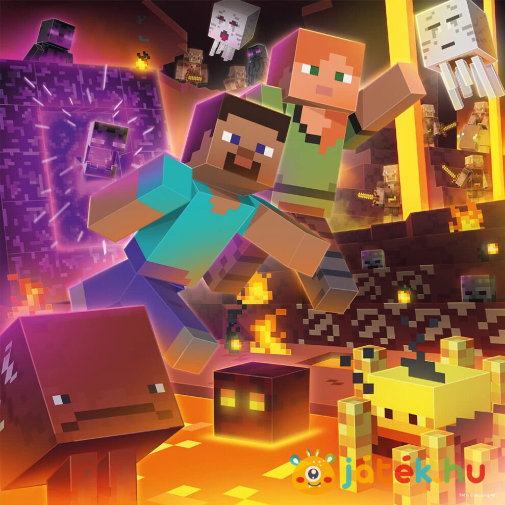 Minecraft puzzle: Biomok, 3x49 db-os - Ravensburger 05621 | Játék.hu ...
